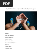 PE SBA Guidelines for Students | PDF | Human Communication
