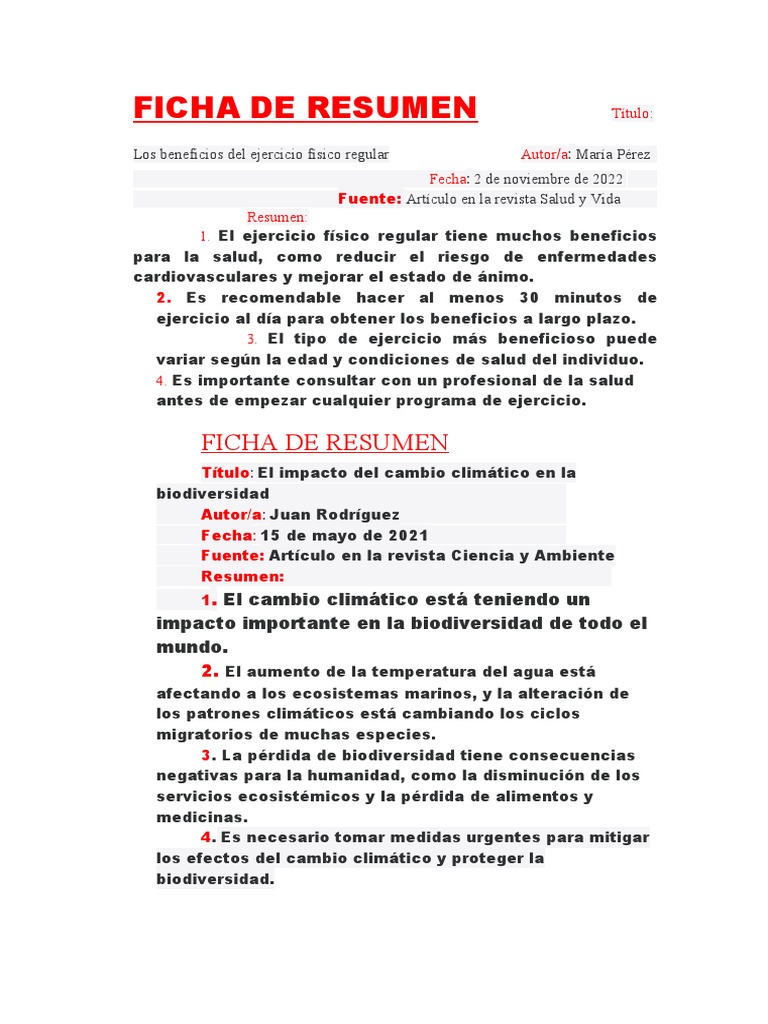 Las 14 Fichas T | Descargar gratis PDF | Entorno natural