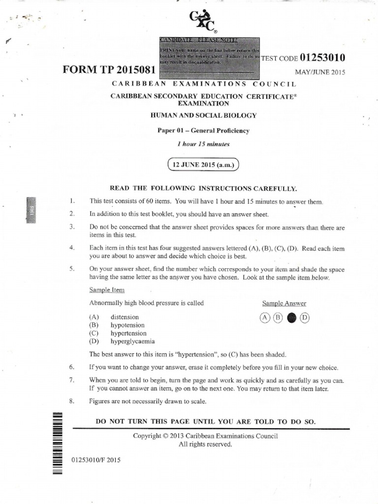 HSB May 2015 P.1 | PDF