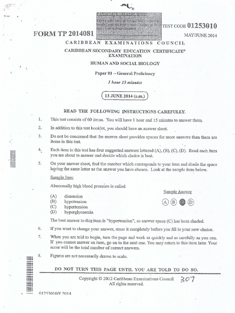 HSB May 2014 P.1 | PDF