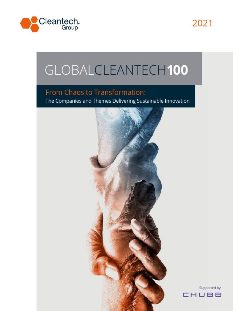 2021 Global Cleantech 100 Report | PDF | Energy Storage | Clean Technology