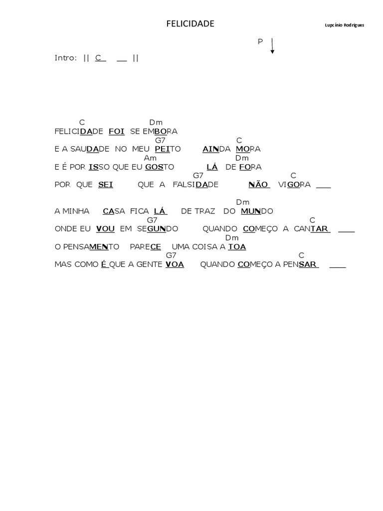 FELICIDADE - Vinícius de Moraes | PDF