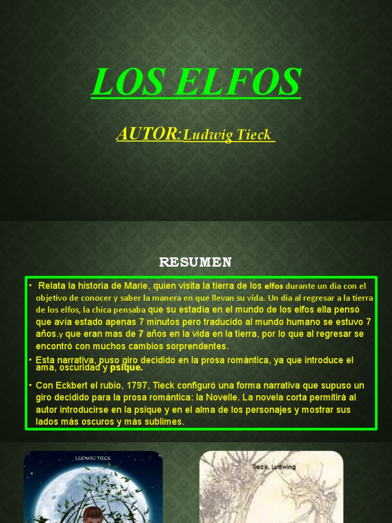 La historia de los elfos de Tieck | PDF