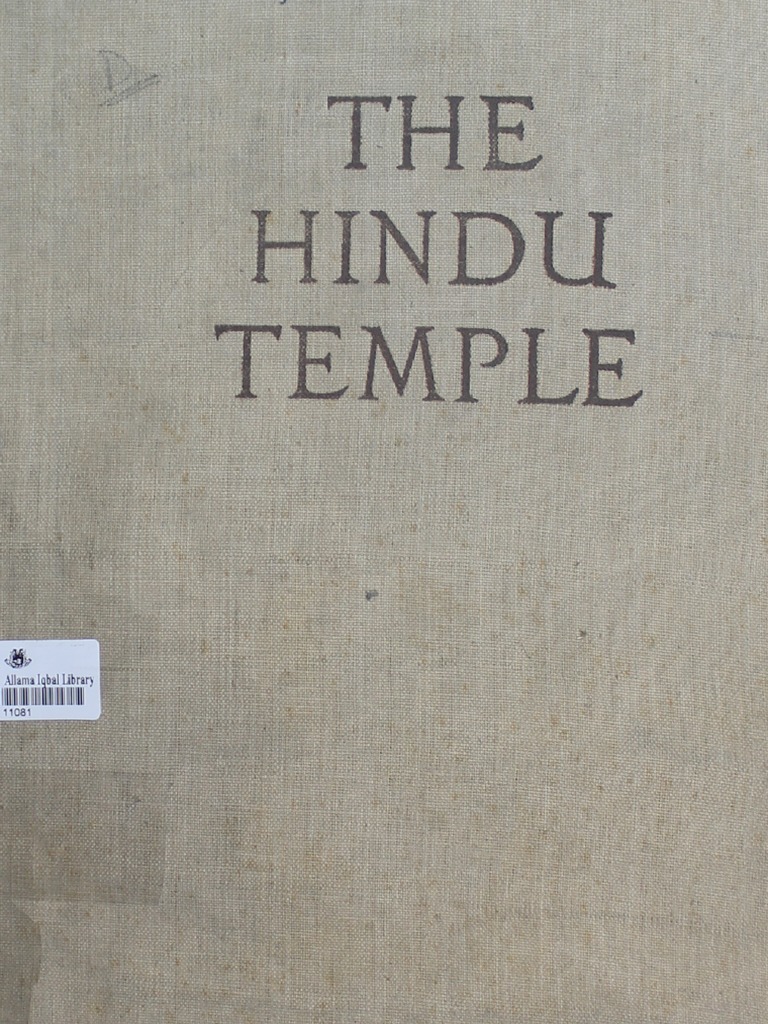 Stella Kramsrich - The Hindu Temple - Vol. 1 | PDF