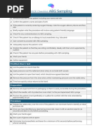 O2 Therapy Checklist | PDF | Health Care | Medicine