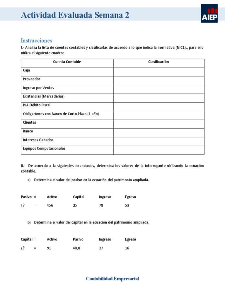V1_Instrucciones_actividad_práctica_evaluada_semana_2A | PDF