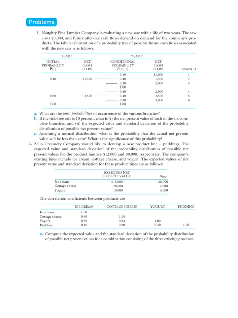 CH 1 Part 2 Add Problems | PDF | Net Present Value | Present Value