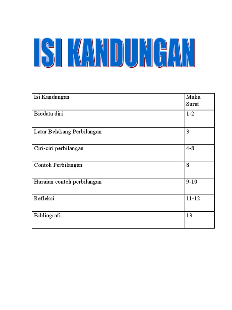 Latar Belakang Perbilangan | PDF