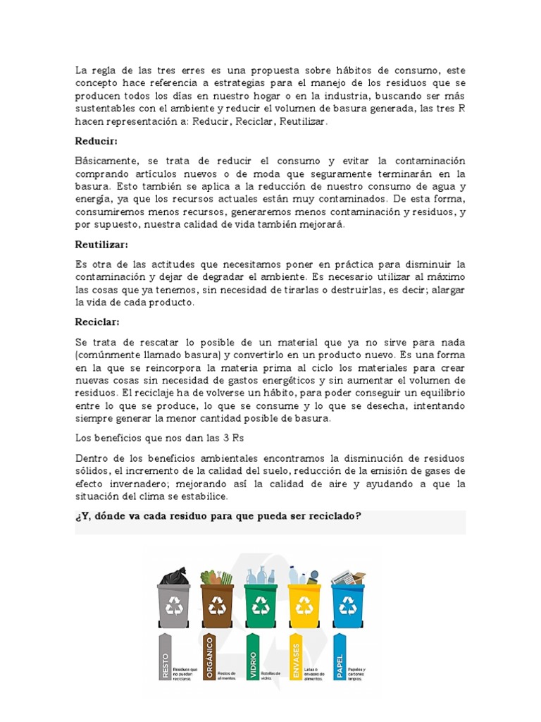 la regla de las 3r | PDF