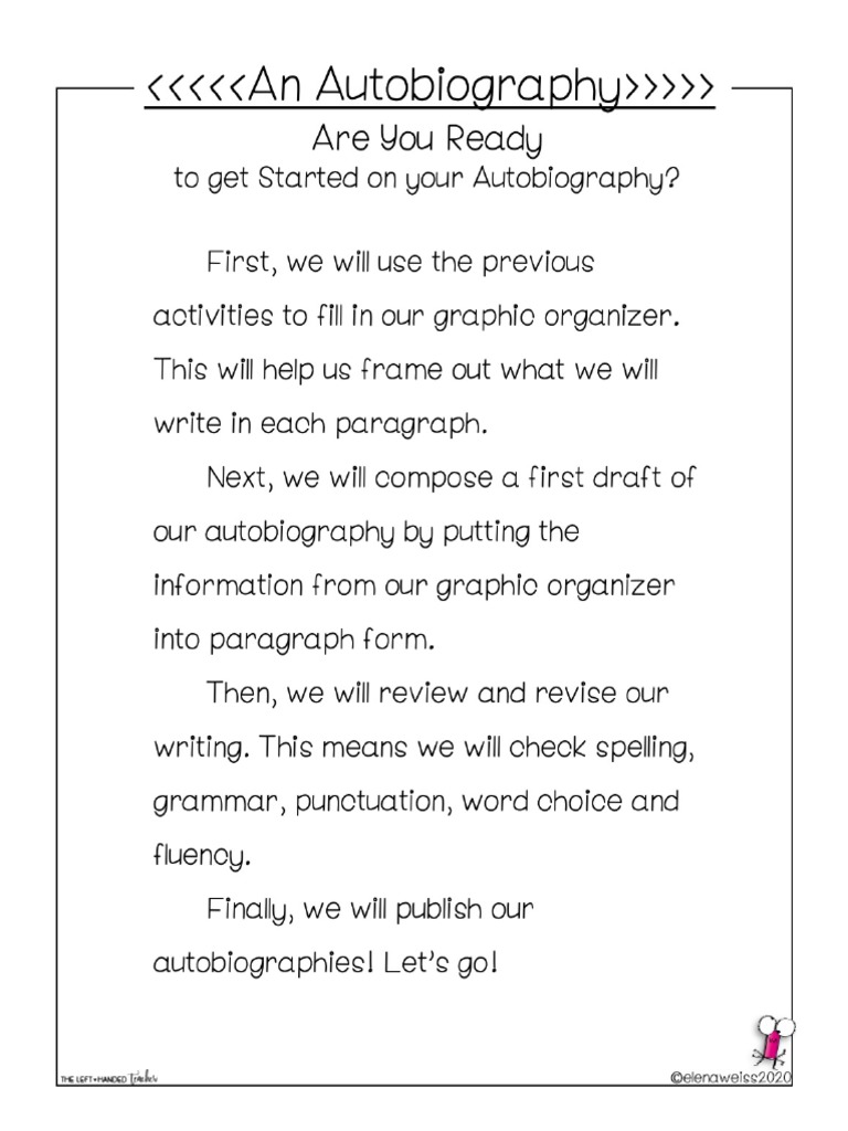 1 - Autobiography Activity 10 | PDF
