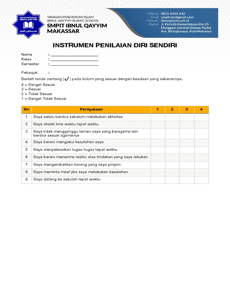 Penilaian Diri Dan Antar Teman | PDF