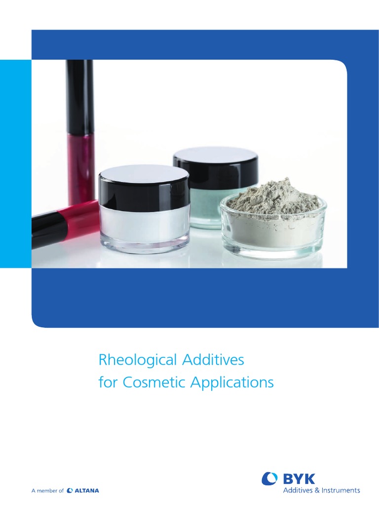 Rheological Additives for Cosmetics | PDF | Rheology | Cosmetics