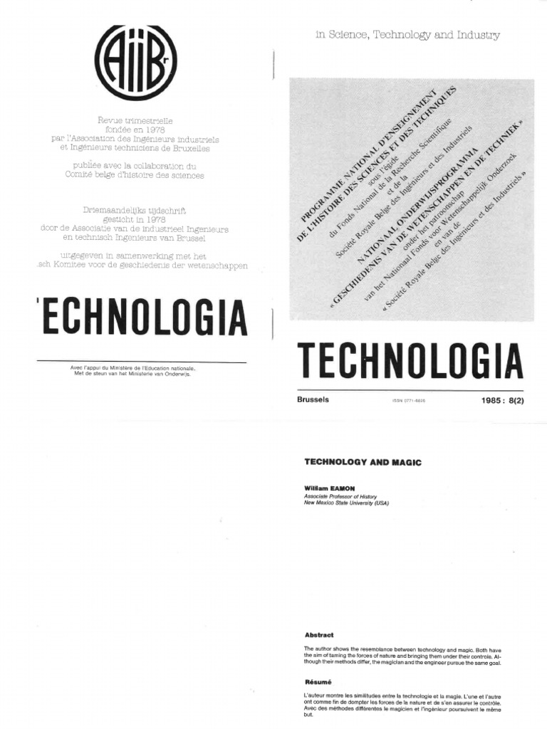 Technology and Magic | PDF
