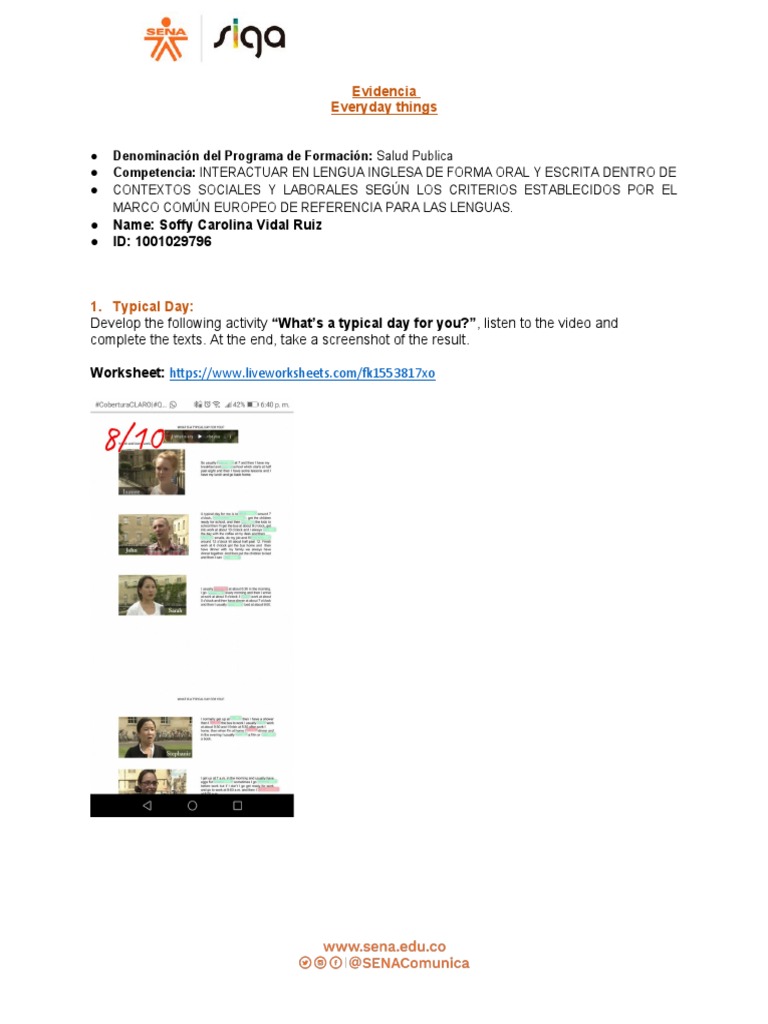 Evidencia - Everyday Things - REDs | PDF