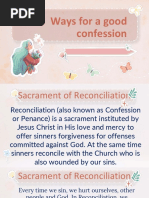 Confession Cheat Sheet For CCD | PDF | Penance | Sacraments