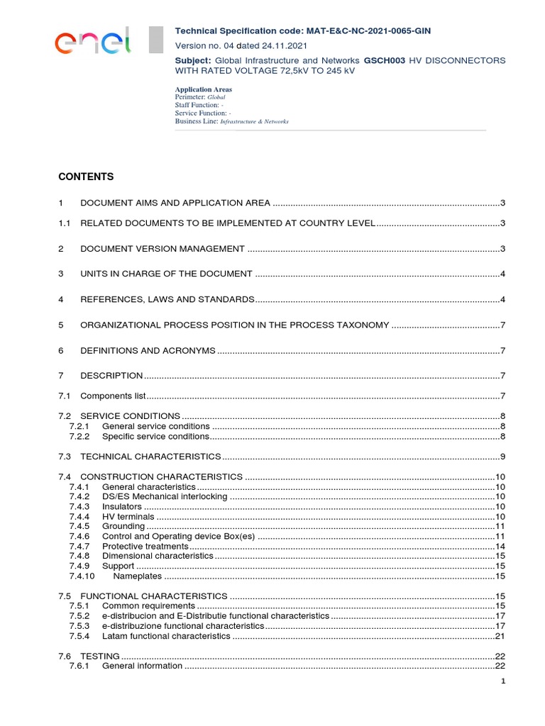 GSCH003 - Rev04 24.11.2021 | PDF | Insulator (Electricity) | High Voltage