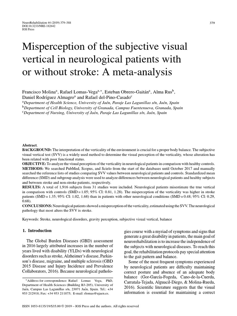 Molina 2019 | Download Free PDF | Meta Analysis | Neurology Molina 2019 | Download Free PDF | Meta Analysis | Neurology