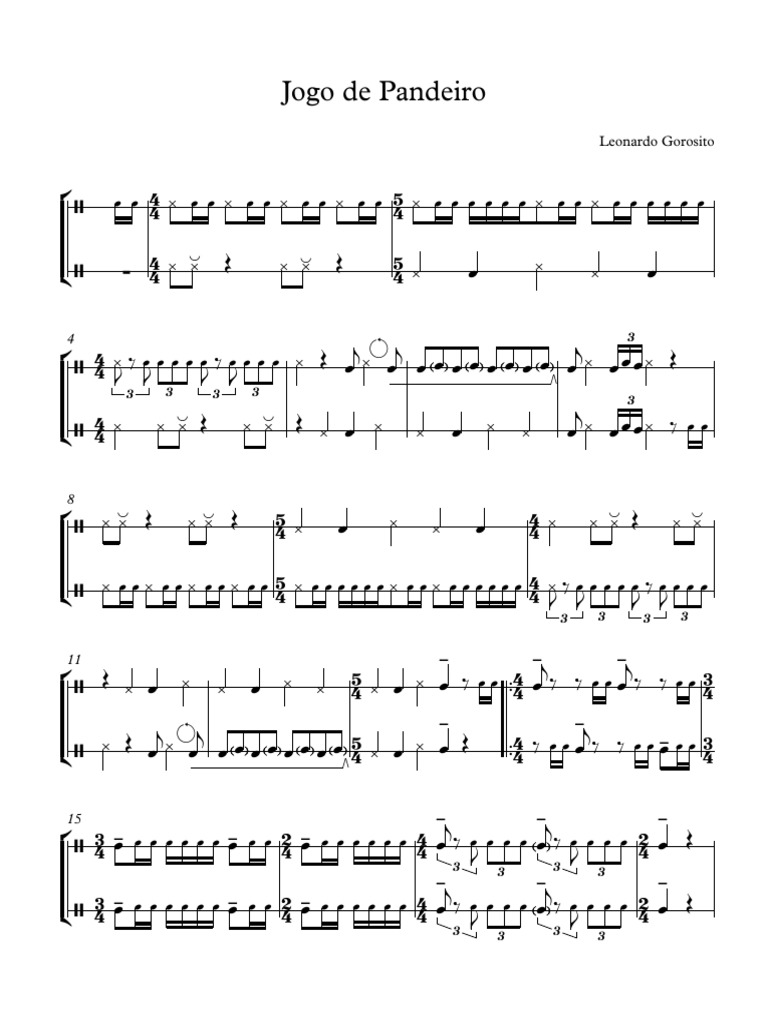 Jogo de Pandeiro (Version1) | PDF