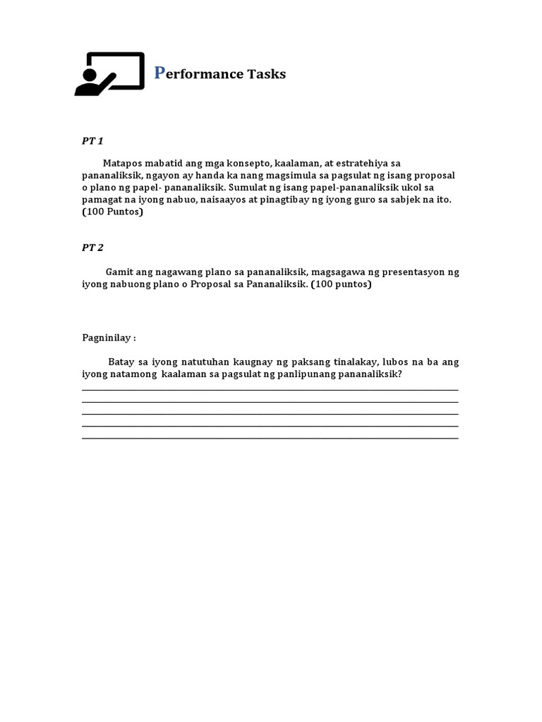 SLM-4-Performance Tasks | PDF