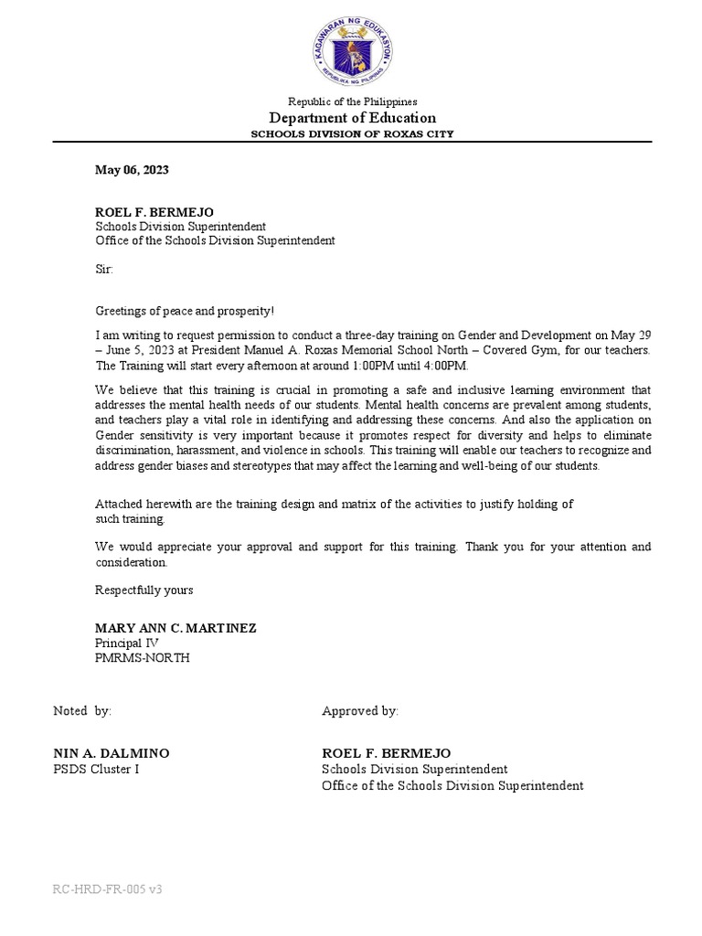 Gad Proposal - Attachment C - Letter | PDF