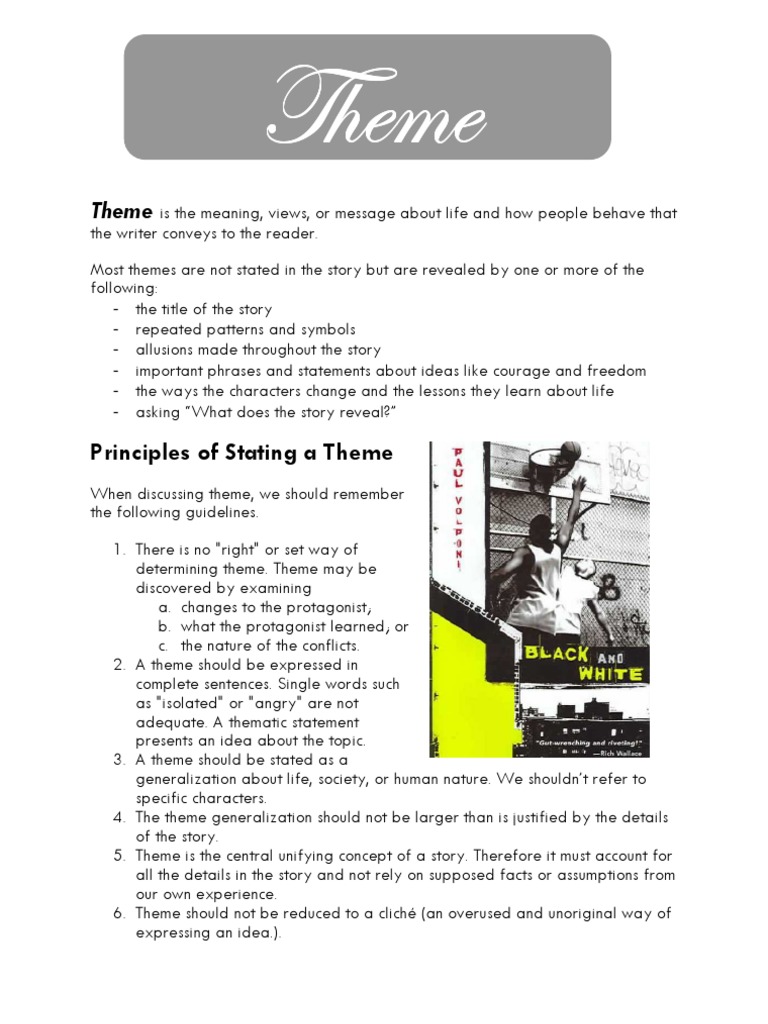 Understanding Literary Themes | PDF