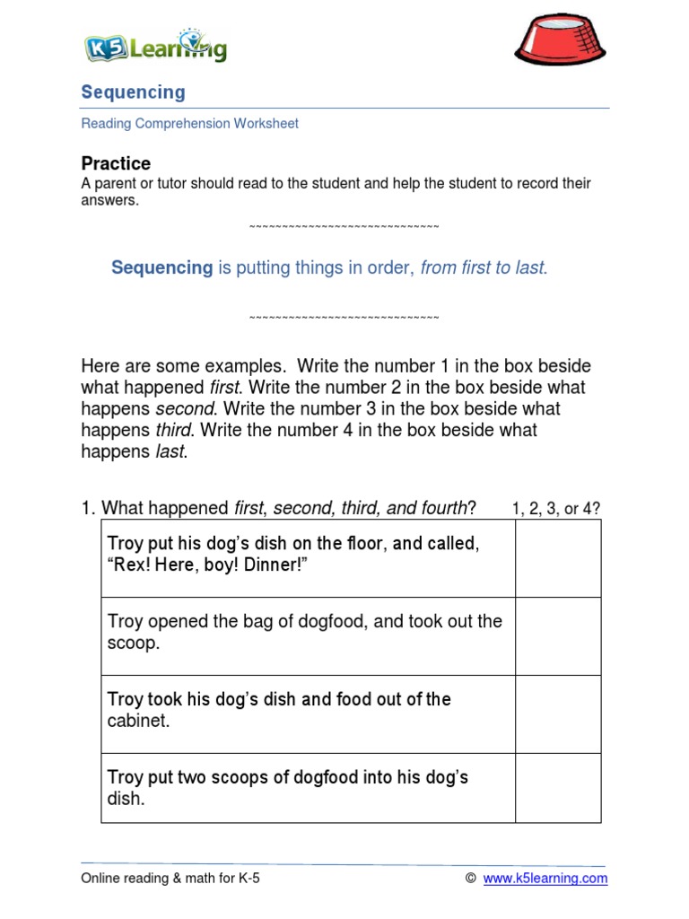 Grade 2 Sequencing A | PDF