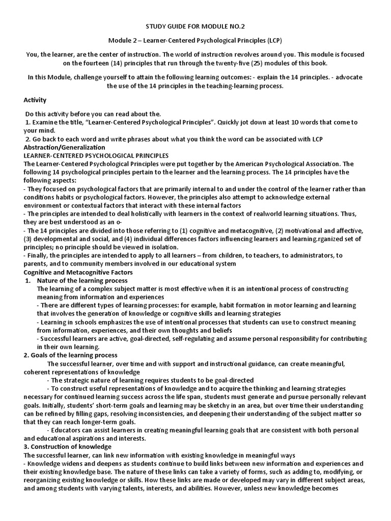 Module 2 Facilitating Learners | PDF | Learning | Educational Assessment