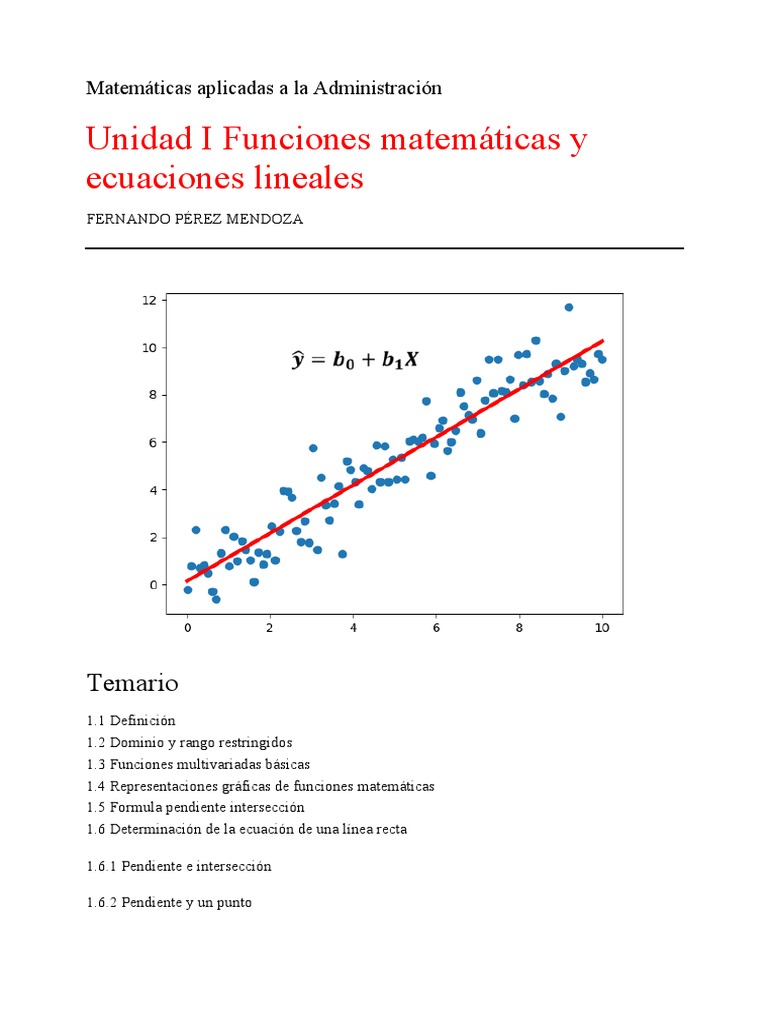 Matemáticas Aplicadas A La Administración | PDF