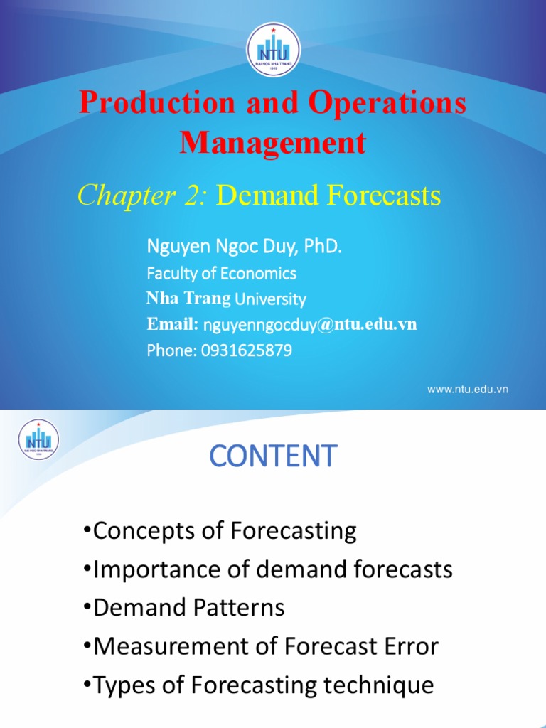 POM Chapter 2 Forecasting | PDF | Forecasting | Errors And Residuals