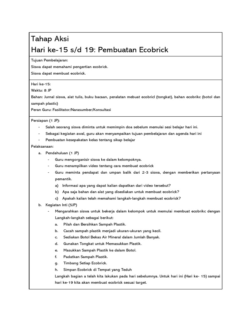 Modul Hari Ke-15-19 | PDF
