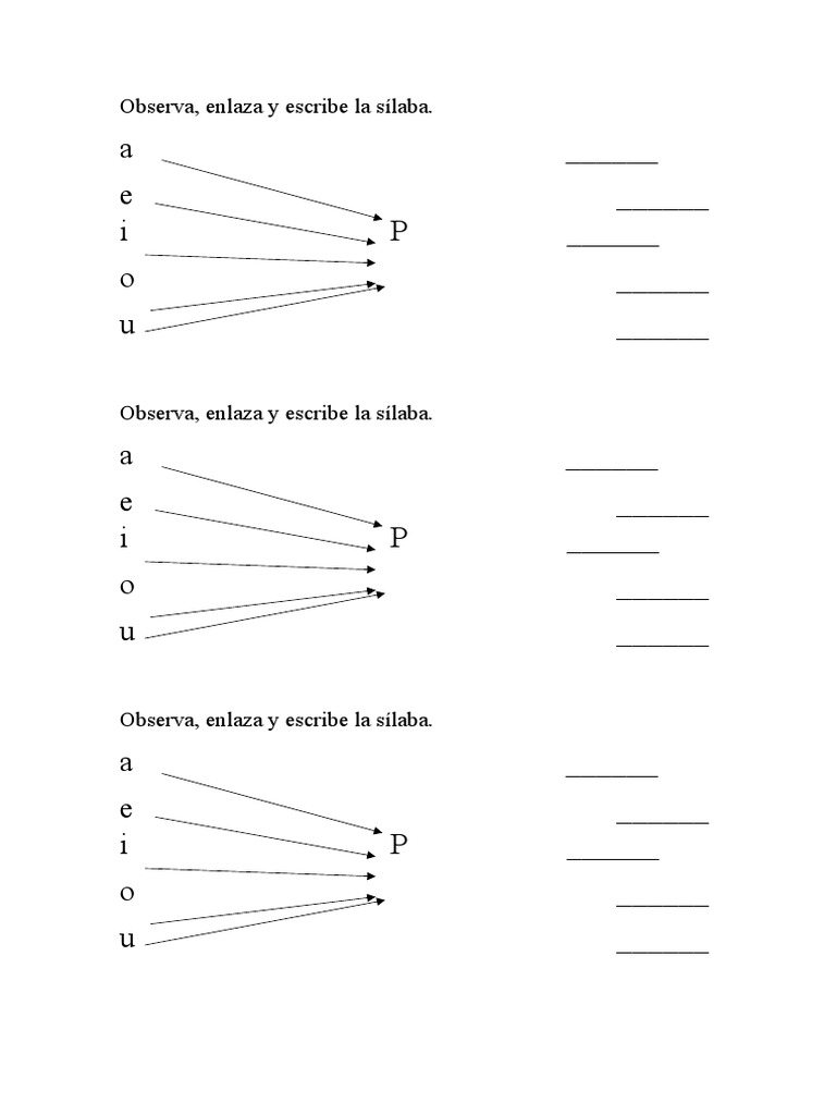 Silaba AP, Ep, Ip, Op, Up | PDF