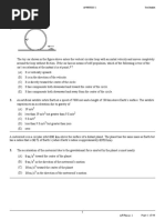 AP Physics 1: Forces and Motion Problems | PDF | Force | Gravity