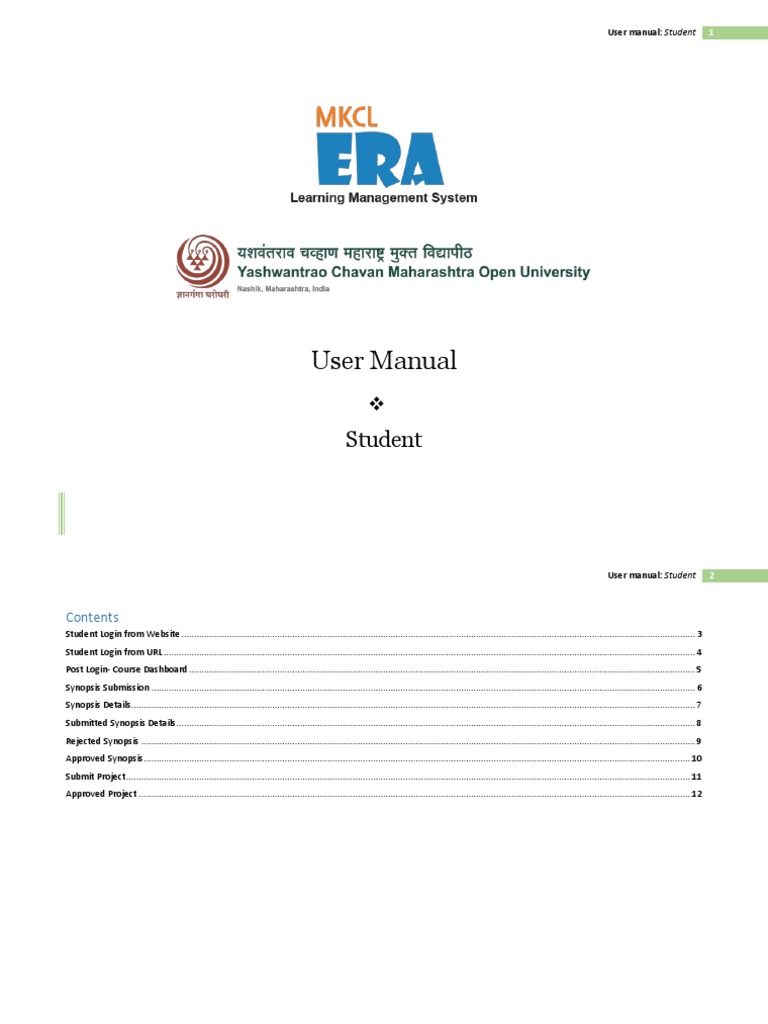 Student User Manual | PDF | Login | User (Computing)