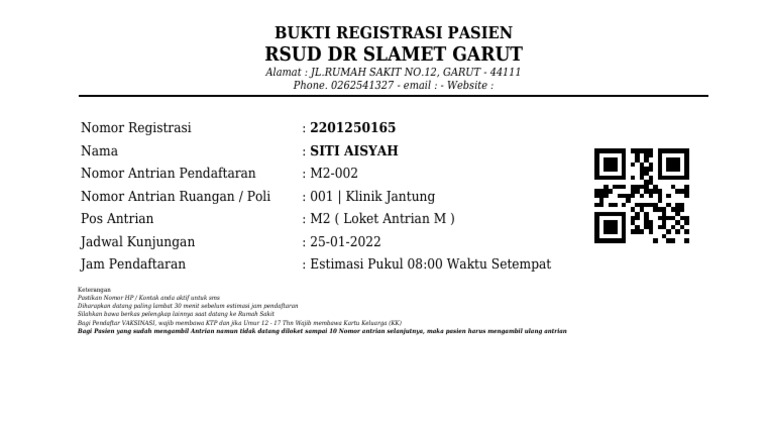 Rsud DR Slamet Garut: Alamat: JL - RUMAH SAKIT NO.12, GARUT - 44111 ...