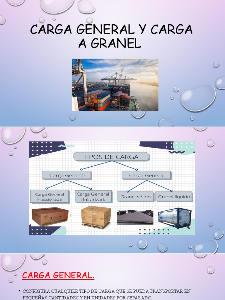 Tipos de Carga General y a Granel | PDF | Transporte | Química