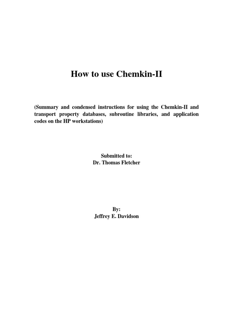 Chem Kin Student Manual | PDF | Chemical Kinetics | Activation Energy
