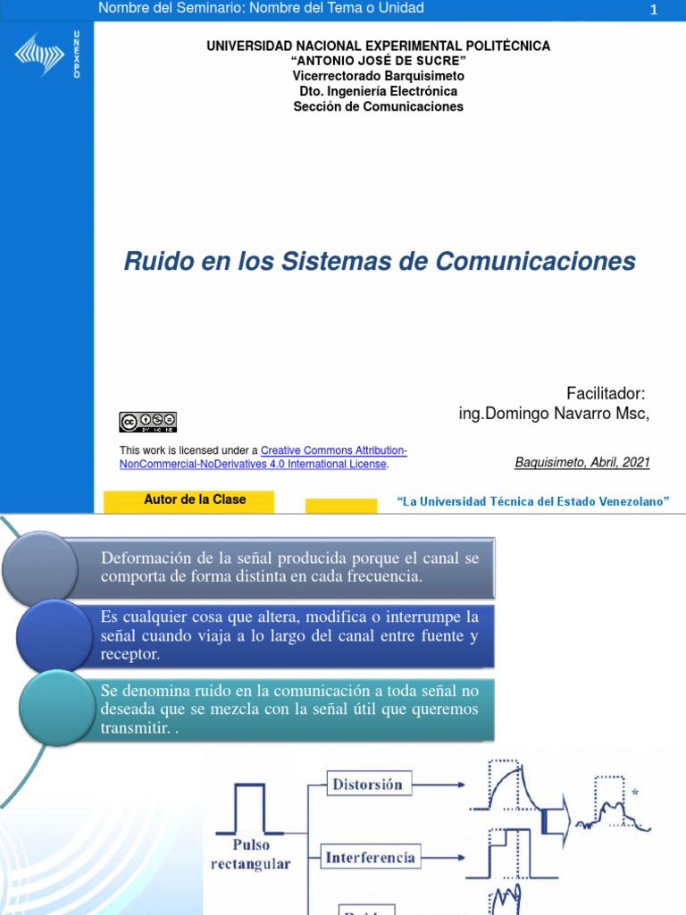 Tema 2 Ruido en Los Sistemas de Comunicaciones | PDF | Decibel | Distorsión