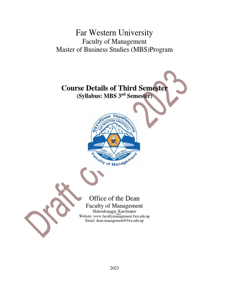 MBS III All Cources PDF Draft | PDF | Value Added Tax | Sampling ...