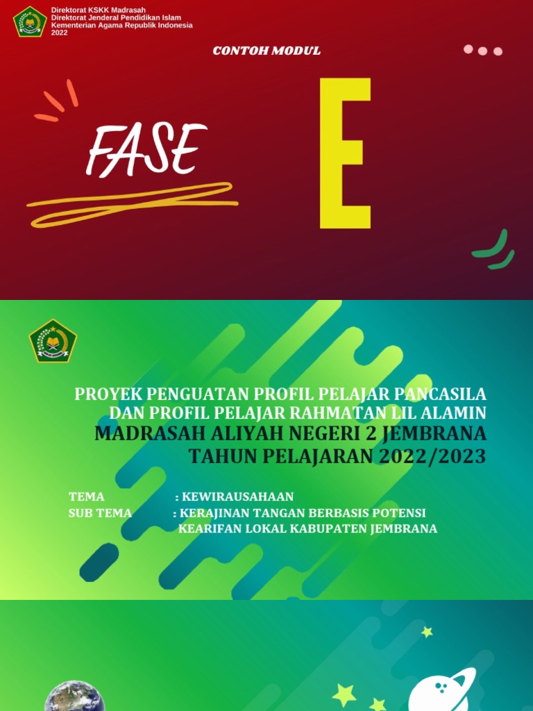 Contoh Modul P5PPRA Fase E | PDF