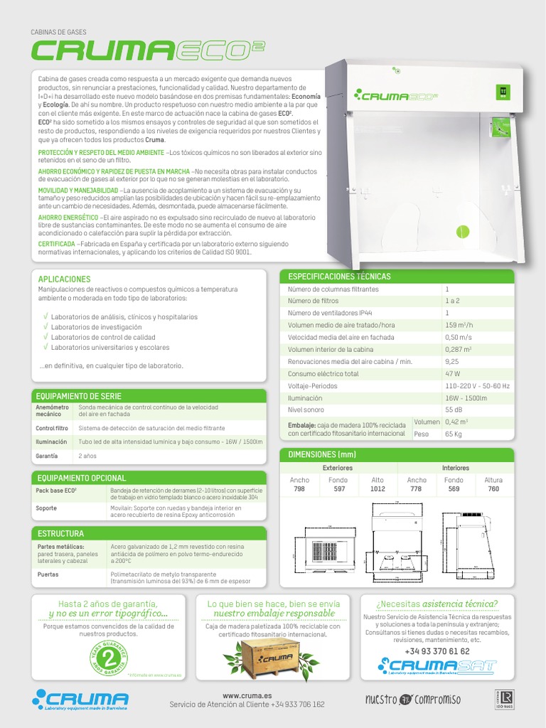 Cruma Ficha Tecnica ECO ES | Descargar gratis PDF | Laboratorios ...