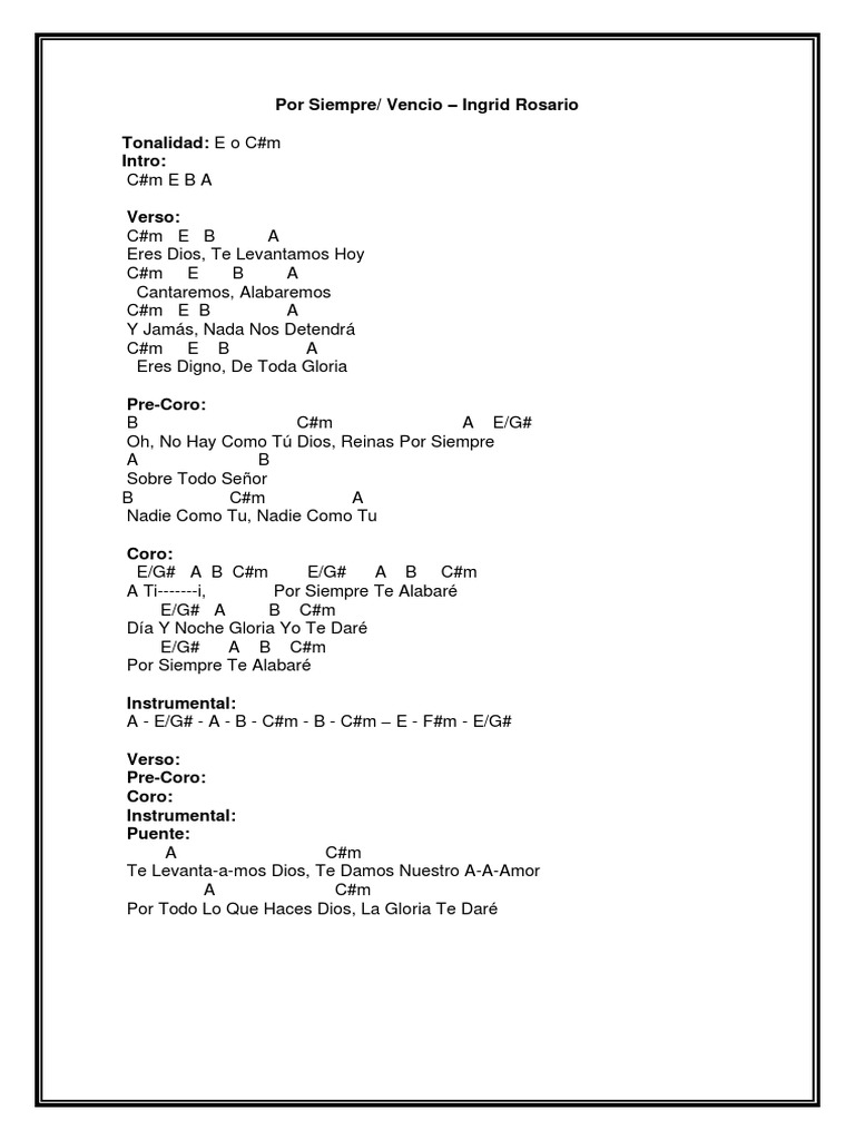 Por Siempre | PDF