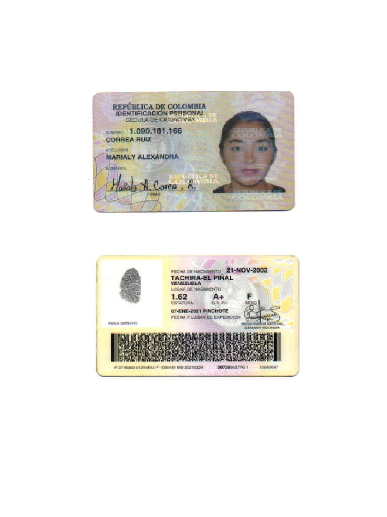 Cedula Colombiana | PDF