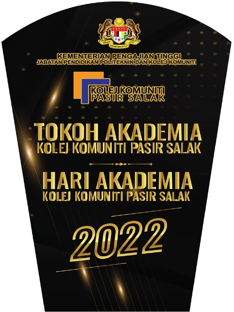 Plak Tokoh Akademia KKPS 2022 (2) | PDF
