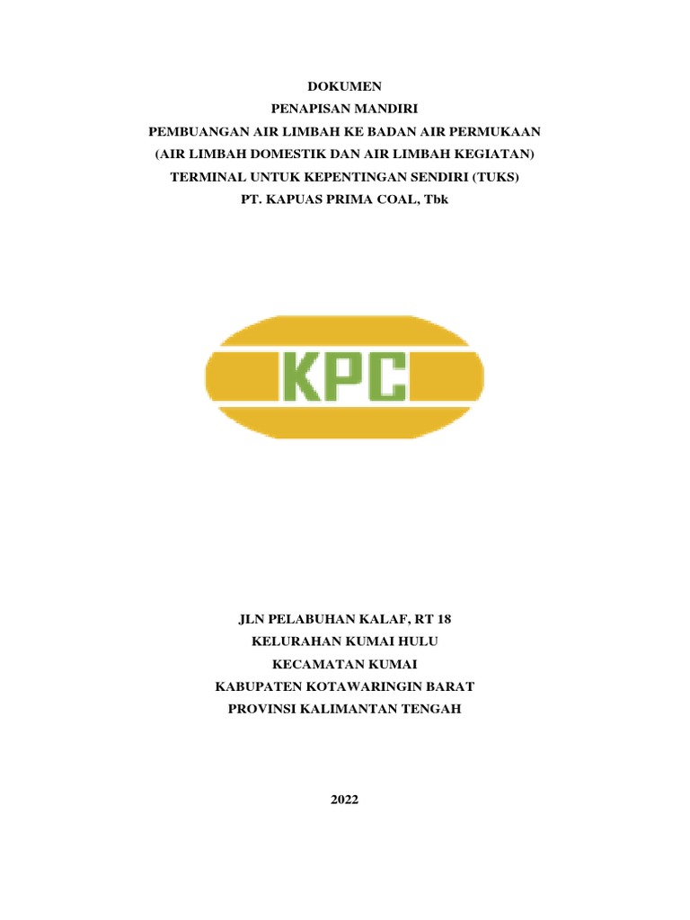 KPC - Penapisan Mandiri Air Limbah | PDF KPC - Penapisan Mandiri Air Limbah | PDF