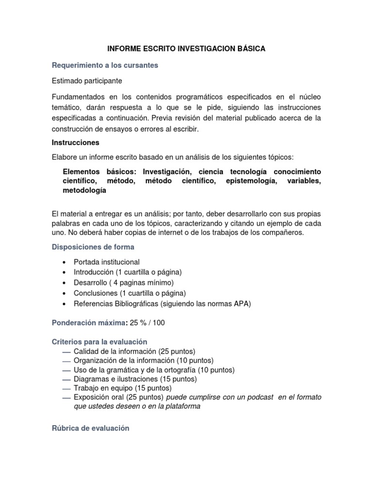 1ra Evaluacion Inv Basica 3T | PDF