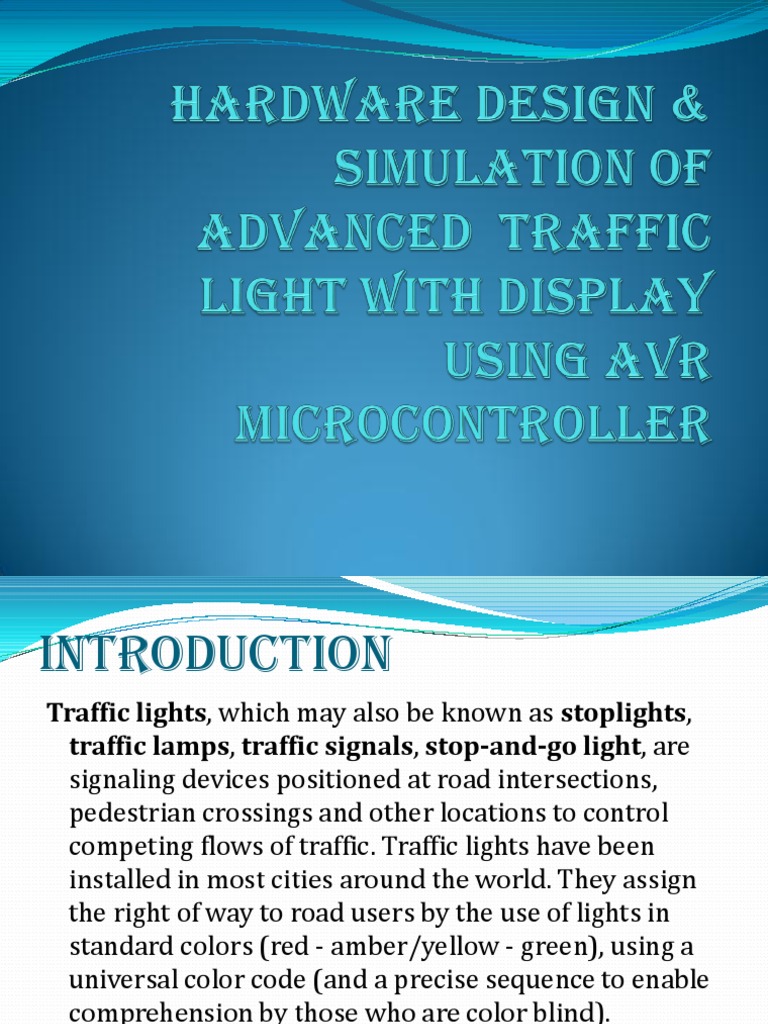 Hardware Design & Simulation of Advanced Traffic Light | PDF | Traffic ...