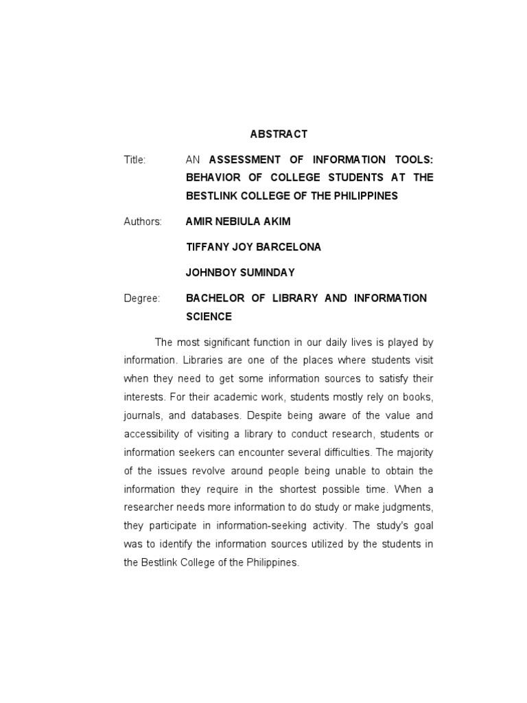 Abstract Blis Group2 | PDF | Libraries | Data