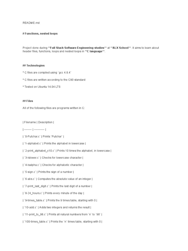 0x02 Functions Nested Loops 1 Pdf C Programming Language 6319