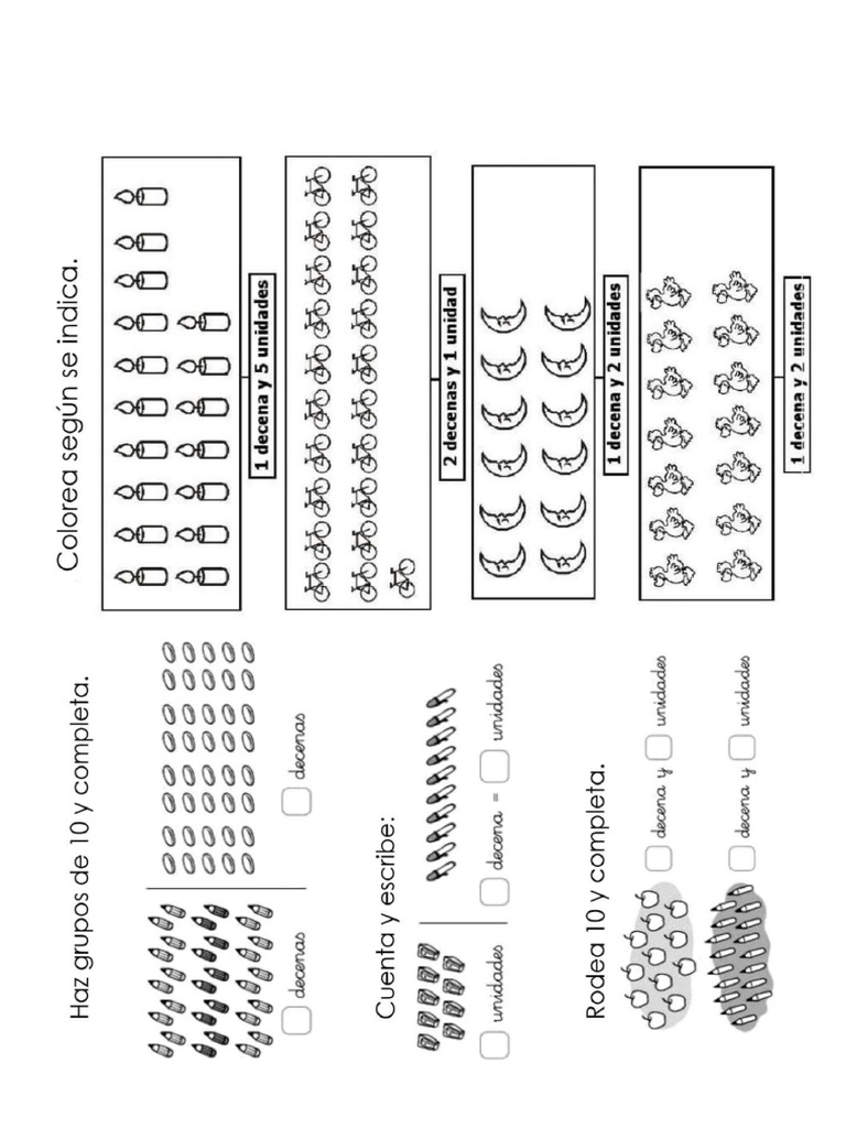 FICHA DE LA DECENA | PDF