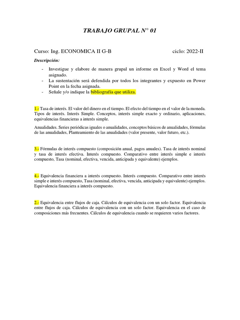 TRABAJO GRUPAL #1 Ciclo 2022-II G-B | PDF